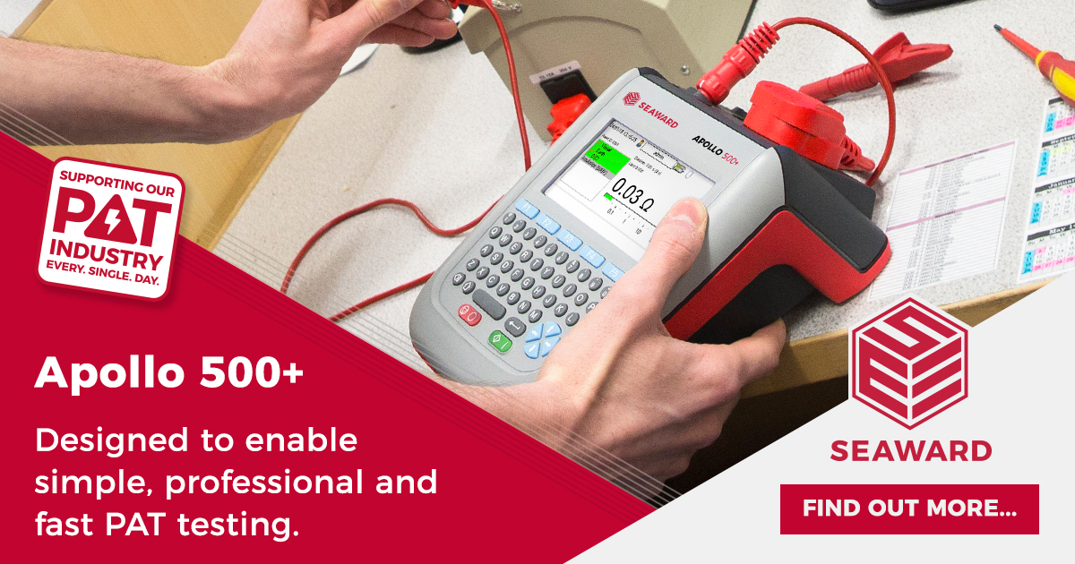 Apollo 500+ PAT tester | Store up to 10,000 test records | Seaward