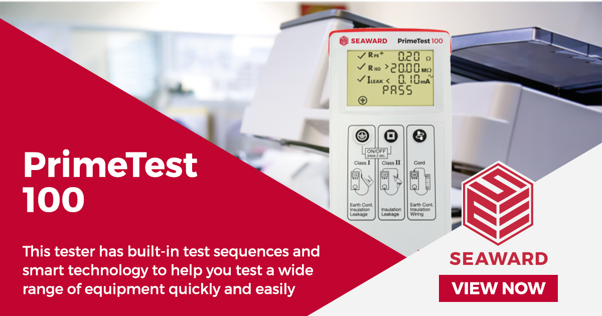 PrimeTest 100 PAT tester | A basic manual PAT tester | Seaward